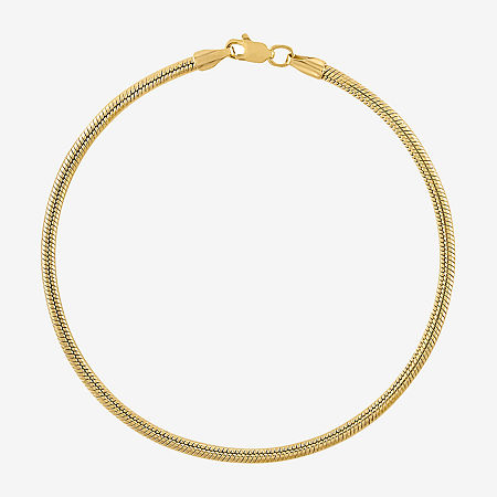 Click here for Unisex Adult 10K Gold 8 Inch Solid Snake Chain Bra... prices