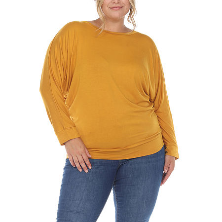 Click here for Plus Size White Mark Dolman Sleeve Blouse prices