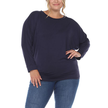 Plus Size White Mark Dolman Sleeve Blouse