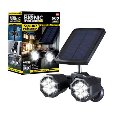 Bell + Howell Bionic Spotlight Duo Solar Powered Motion Activated ...