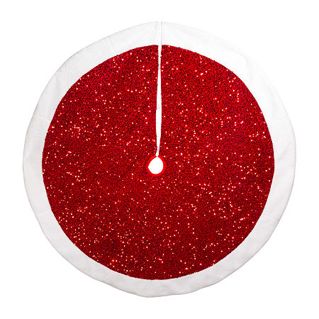 Click here for Kurt S. Adler 54in. Red Sequins w/ White Border Tr... prices