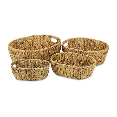 Click here for Oval Water-Hyancinth Baskets Set Of 4  One Size  B... prices