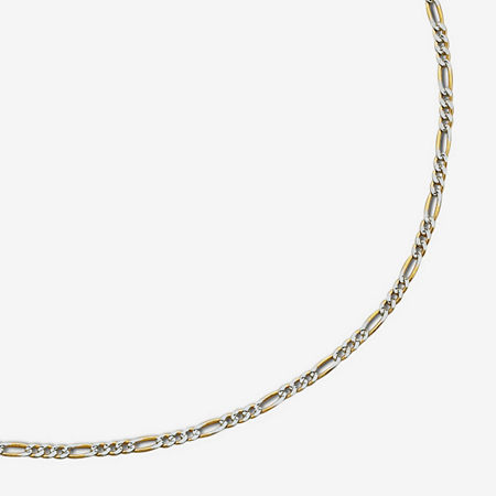 Click here for 10K Gold Two-Tone 18-20 Hollow Figaro Chain  One S... prices