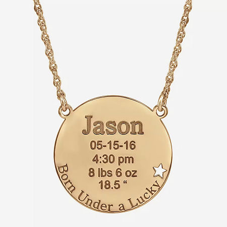 Click here for Personalized Born Under a Lucky Star Birth Necklac... prices