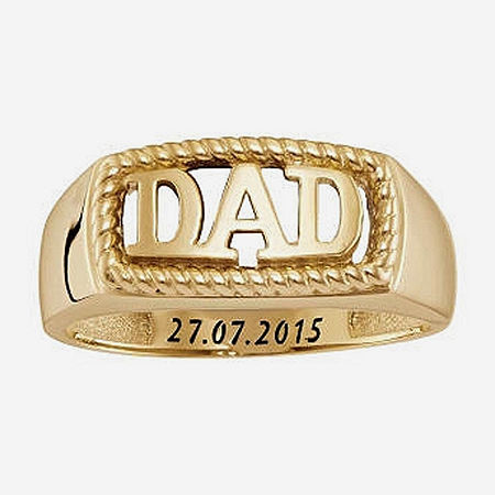 Click here for Personalized Mens Dad Ring  7  Yellow prices