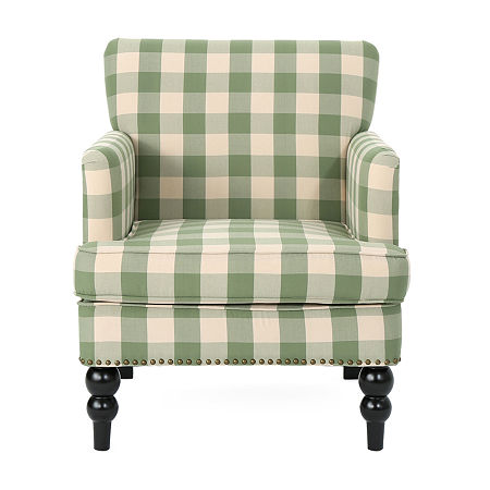 Click here for Harrison Upholstered Club Chair  One Size  Green prices