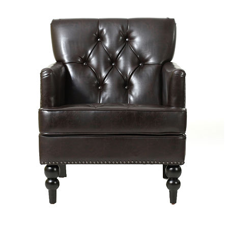 Click here for Malone Tufted Upholstered Club Chair  One Size  Br... prices