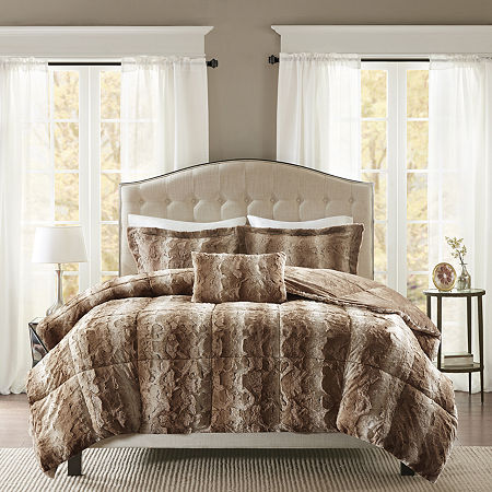 Click here for Madison Park Zuri Faux-Fur 4-Pc. Comforter Set  Fu... prices