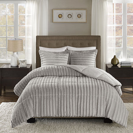 Click here for Madison Park Duke Reversible Faux Fur 3-Pc. Comfor... prices