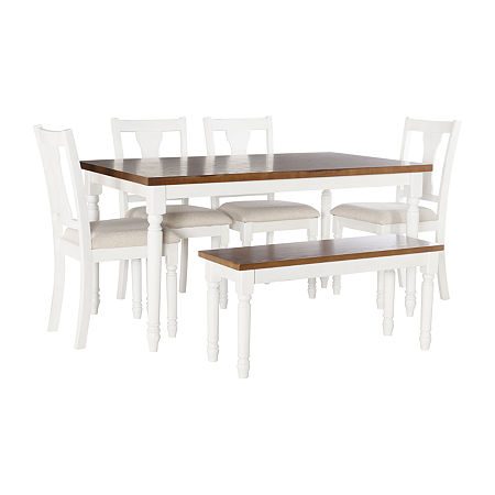 Click here for Theona 6-Piece Dining Set  One Size  Brown prices