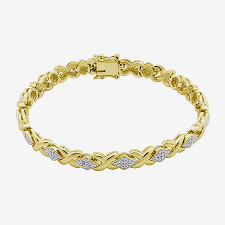 Click here for Womens Natural White Diamond Accent 14K Gold Over... prices