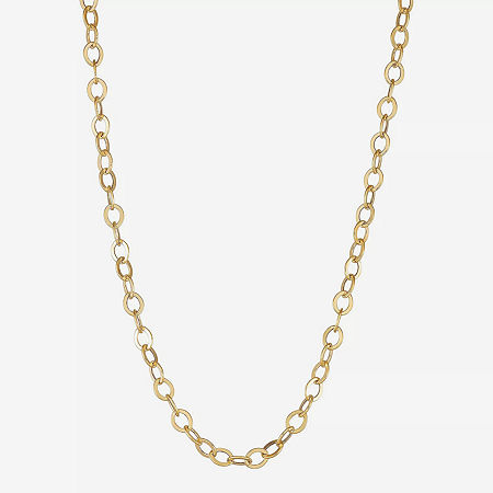 Click here for Womens 10K Gold 20 Inch Rolo Chain Necklace  One S... prices