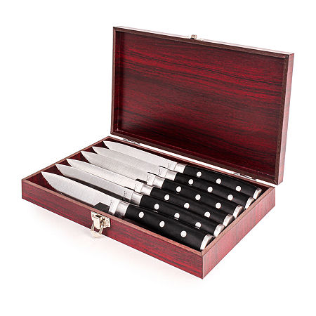 Click here for BergHOFF Classico 6-pc Steak Knife Set with Wood C... prices
