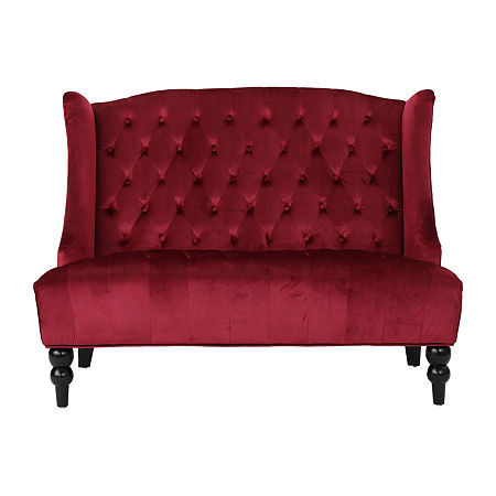 Click here for Leora Curved Slope-Arm Upholstered Loveseat  One S... prices