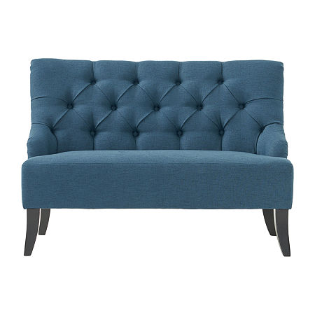 Click here for Nicole Curved Slope-Arm Upholstered Loveseat  One... prices