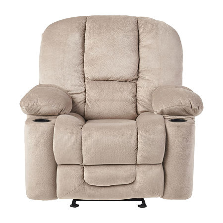 Click here for Gannon Pad-Arm Recliner  One Size  Beige prices