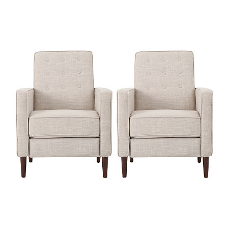 Click here for 2 Piece Mervynn Tufted Track-Arm Recliner  One Siz... prices