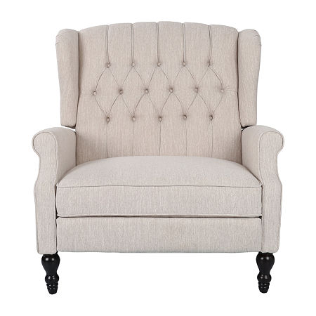 Click here for Apaloosa Tufted Roll-Arm Recliner  One Size  Beige prices