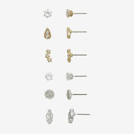Click here for Mixit Womens Cubic Zirconia Flower Star Hypoallerg... prices