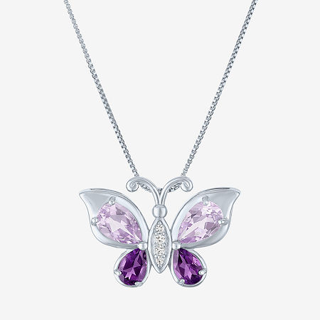 Click here for Womens Genuine Purple Amethyst Sterling Silver But... prices
