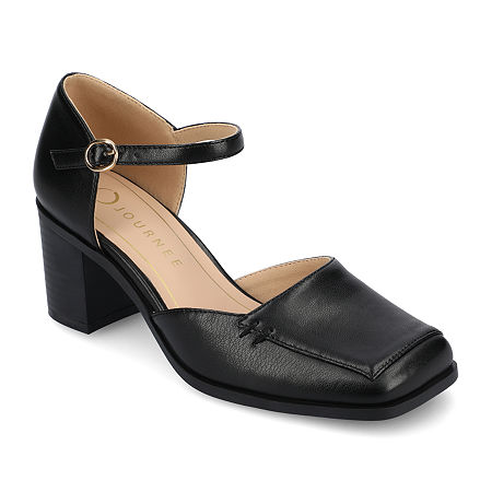 Click here for Journee Collection Womens Evangeline Square Toe Pu... prices