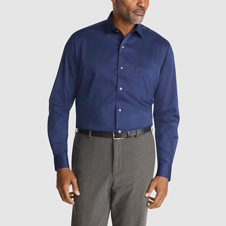 Mens Van Heusen(R) Regular Fit Solid Stretch Dress Shirt