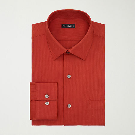 Van Heusen Mens Regular Fit Everyday Defense Dress Shirt - Ochre