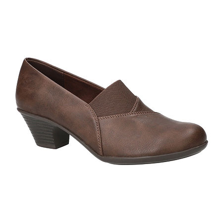 Click here for Easy Street Womens Fondly Block-Heel Slip-On Shoot... prices