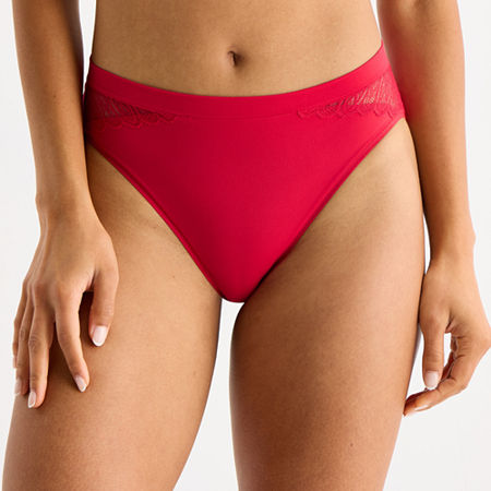 Click here for Ambrielle Supersoft High Cut Panty  Small  Red prices