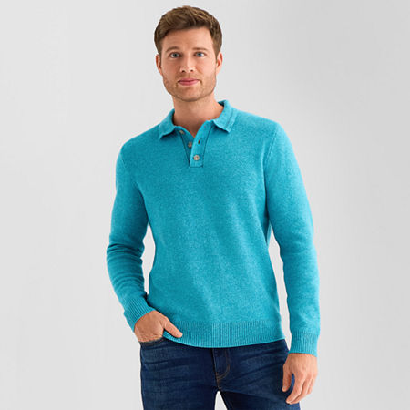 Click here for St. Johns Bay Cozy Polo Mens Long Sleeve Pullover... prices