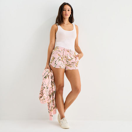 Forever 21 Juniors Womens Mid Rise Juniors Jogger Short  X-large  Pink