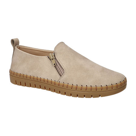 Click here for Easy Street Womens Astoria Zip-Up Flats - Natural prices