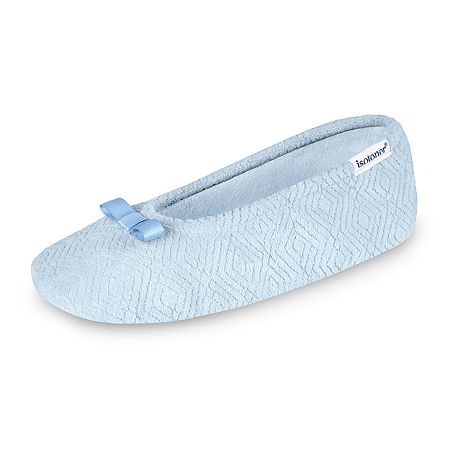 Womens Isotoner Sculpted Terry Ballerina Slippers