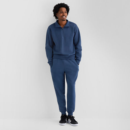 Click here for Xersion Quick Dry Cotton Blend Fleece Mens Mock Ne... prices