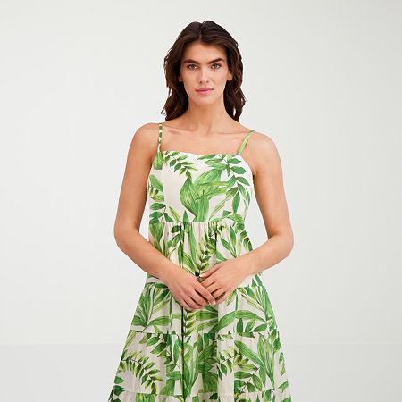 Click here for London Times Womens Sleeveless Floral Fit + Flare... prices