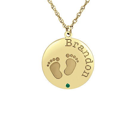 Click here for Womens Personalized 14K Gold Pendant Necklace  One... prices