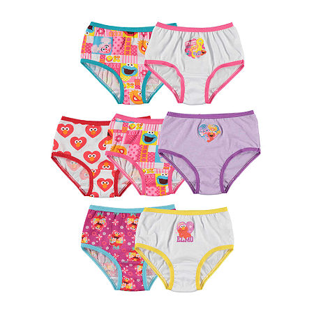 Click here for Toddler Girls Sesame Street 7 Pack Brief Panty Tgu... prices