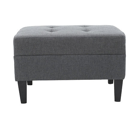 Click here for Zahra Upholstered Tufted Bench  One Size  Gray prices