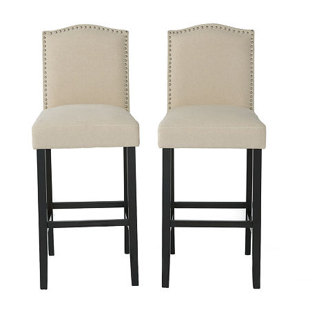 Click here for Markson 2-pc. Upholstered Bar Stool  One Size  Bei... prices