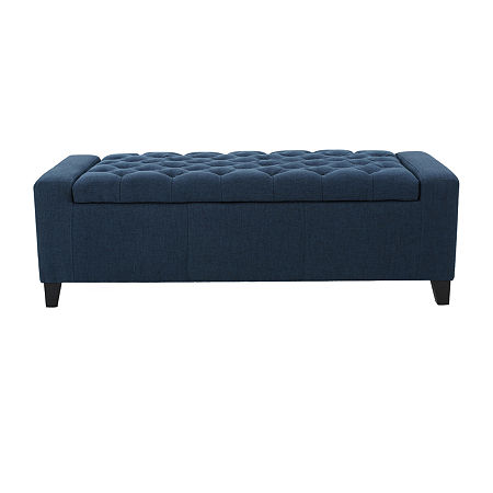 Click here for Hikaru Storage Tufted Bench  One Size  Blue prices