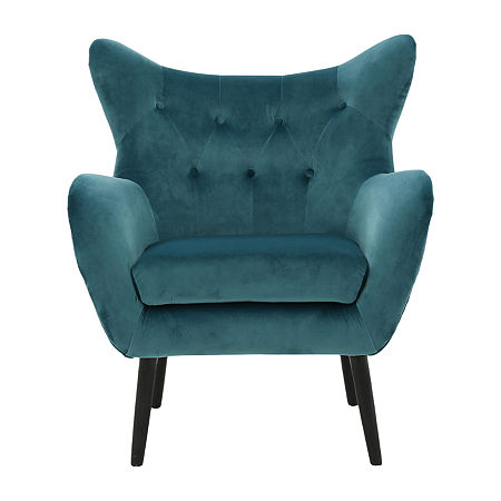Click here for Seigfried Tufted Upholstered Wingback Chair  One S... prices