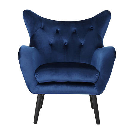 Click here for Seigfried Tufted Upholstered Wingback Chair  One S... prices