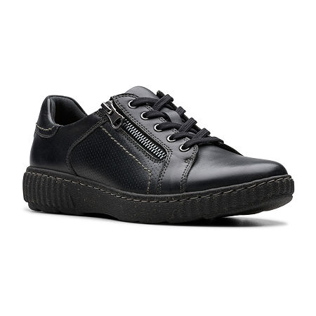 Clarks Womens Collection Caroline Janna Shoes - Black Leather