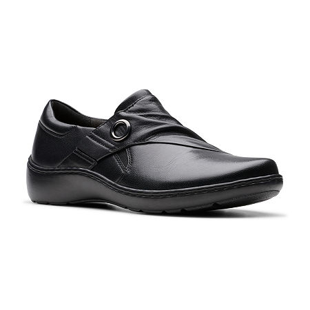 Clarks Womens Collection Cora Aubrie Shoes - Black Leather