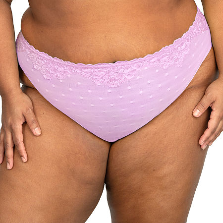 Click here for Curvy Couture Sheer Whisper High Cut Brief Panty-1... prices