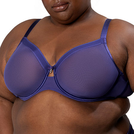 Click here for Curvy Couture Sheer Mesh Unlined Underwire Bra-131... prices