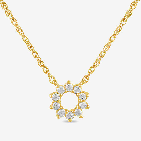Click here for Womens 1/10 CT. T.W. Lab Grown White Diamond 10K G... prices