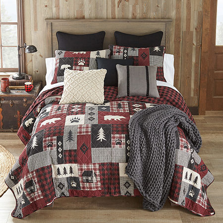Donna Sharp Your Lifestyle Bear Peak Quilt Reversible  Set