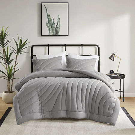 Urban Habitat Juniper Puffy 3-Pc. Comforter Set  King/California King - Grey