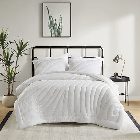 Urban Habitat Juniper Puffy 3-Pc. Comforter Set  King/California King - White